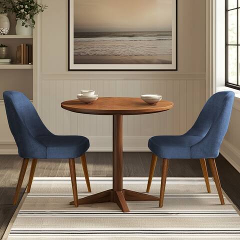 Blue Upholstered Dining Chairs - Overstock