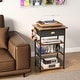 4-Tier Media Stand with Drawer, Game Console Shelf, Audio Rack Tower ...