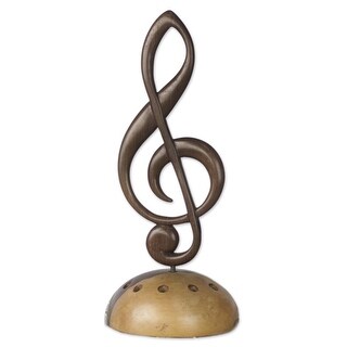 Novica Handmade Musical Clef Ebony Wood Sculpture - Bed Bath & Beyond ...