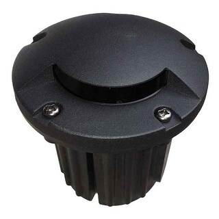 12V 5" Composite In Ground Well Light w/ Brass Mono Directional Cover ...