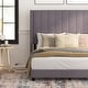 Upholstered Platform Bed with Wingback Headboard - Bed Bath & Beyond - 37248671