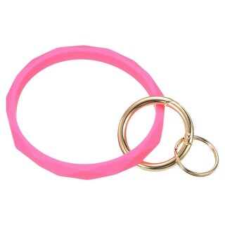 Key Ring Bracelet, Silicone Keychain Diamond Shaped Wrist Keyrings ...