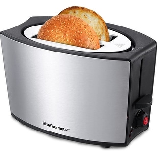 Elite Gourmet Stainless Steel 2-Slice Toaster with Bagel Function - Bed ...