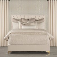 The Great Gatsby Sideline Woven Stripe Bed Cap Comforter Set with Sewn ...