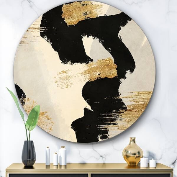 Designart 'Glam Collage II' Glam Metal Circle Wall Art - Bed Bath ...