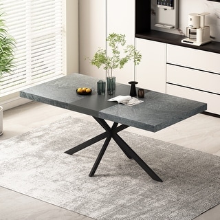 Retro Rectangular Expandable Dining Table with Storage - Bed Bath ...