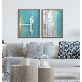 Kate and Laurel Blake Monterosso Framed Printed Glass by Rachel Bolgov ...