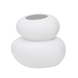 Vase Pebbles White - White - Bed Bath & Beyond - 40807670