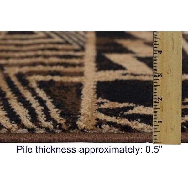 HR Lodge Cabin Nature and Animals Nature Pattern Cabin Rug - Bed Bath ...