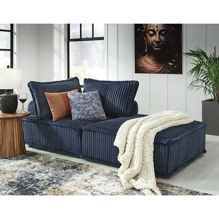 Signature Design by Ashley Bales Blue 2-Piece Modular Seating - 78" W x ...