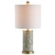 JONATHAN Y Swirl 20.5" Ceramic LED Table Lamp, Gray/Green - Bed Bath ...
