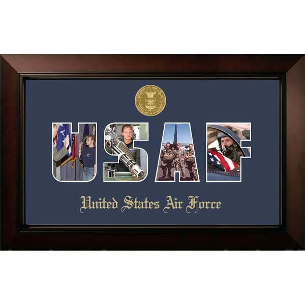 Patriot Frames Air Force Collage Photo Legacy Frame with Gold Medallion ...