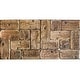 Dundee Deco Brown Logs PVC 3D Wall Panels, Decorative Wall Paneling ...