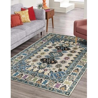 Handknotted Wool BEIGE Traditional Classic Malayer Collection Rug - Bed ...