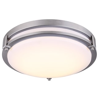 Gilda LED Integrated Flush Mount Light, Brushed Nickel Finish - Bed ...