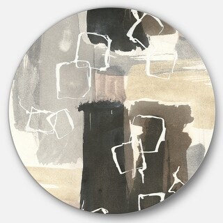 Designart 'Glam Dancing shape I' Glam Metal Circle Wall Art - Bed Bath ...