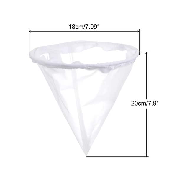 150 Mesh Paint Filter Bag 7" Dia Cone Shape Nylon Strainer for ...