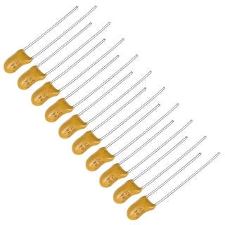 0.1uF Tantalum Capacitor, 35V 2 Pin Radial Dipped Tantalum Bead Capacitors 10pcs - Yellow - Bed ...