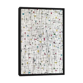 iCanvas "Tiny Rectangles And Squares" by Angel Estevez Framed - Bed ...