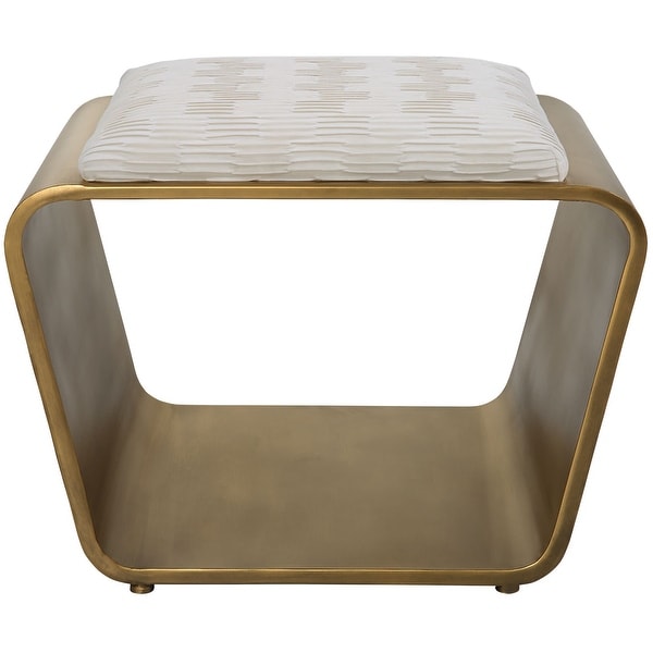 Uttermost Lismore Small Fabric Bench - Bed Bath & Beyond - 32163092