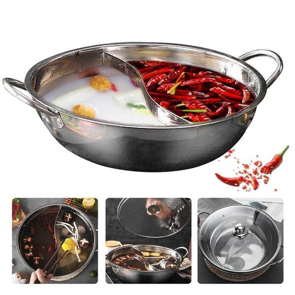 Dual Site Stainless Steel Electric Hot Pot with Lid - Bed Bath & Beyond ...