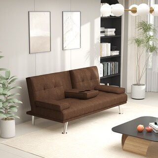 Mid Century Modern Accent Sofa /Living Room Sofa/Lie Function Sofa ...