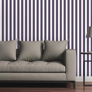 Circle Art Group Removable Wallpaper Tile - Vertical Thick Lines - Bed ...