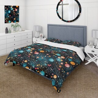 Designart "Celestial Allure Polka Dots Pattern" Modern Bedding Cover ...