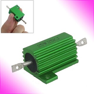 Green Aluminum Housed Wirewound Resistor 25W 25K Ohm 5% Eqwtc - Bed ...
