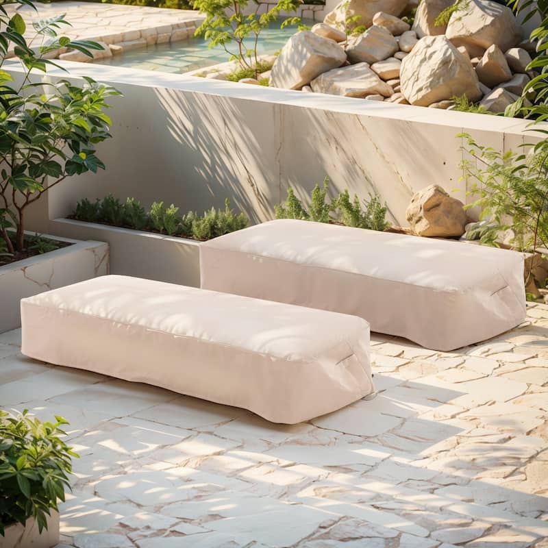 Shield Outdoor Chaise Lounge Cover (Set of 4) by Christopher Knight ...