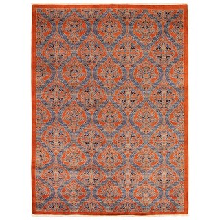 ECARPETGALLERY Hand-knotted Pak Finest Burnt Orange Wool Rug - 6'0 x 8 ...