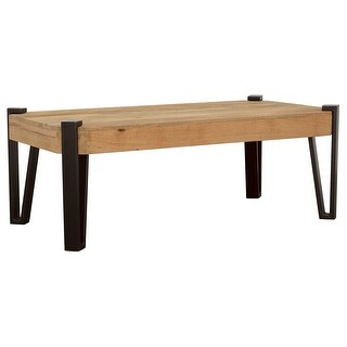 Winston Rectangular Wood Top Coffee Table Natural - Bed Bath & Beyond ...