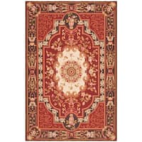 SAFAVIEH Couture Handmade Aubusson Elmina Traditional Oriental Wool Rug ...