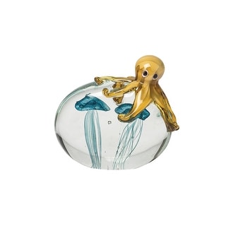 Octopus/Jellyfish Glass Figurine Decor - Bed Bath & Beyond - 40392365