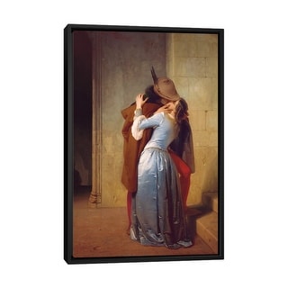iCanvas "Il Bacio" by Francesco Hayez Framed Canvas Print - Bed Bath ...