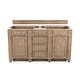 James Martin Vanities Bristol 60" Double Vanity, Whitewashed Walnut ...