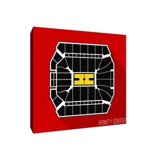 Xfinity Center - NCAA Basketball Seating Charts - 24x24 Gallery Wrapped ...