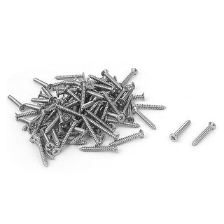M2.2 x 16mm Cross Head Countersunk Self Tapping Screw Fasteners 100 Pcs ...