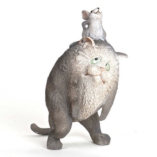 Mouse Riding A Cat Figurine - Bed Bath & Beyond - 40299670