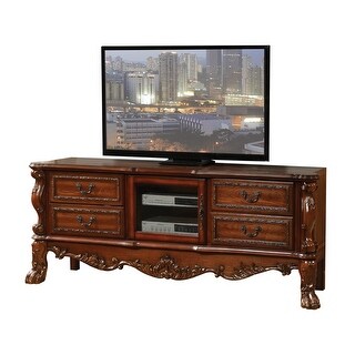 ACME Dresden TV Console, Cherry Oak - Bed Bath & Beyond - 21619836