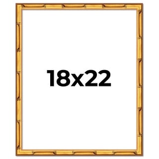 18x22 Frame Gold Bamboo Solid Wood Picture Frame | 1 Inch Moulding ...