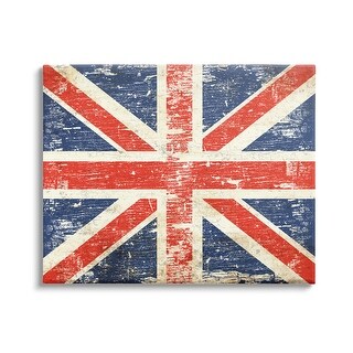 Stupell Rustic United Kingdom Flag Canvas Wall Art Design by Peter ...