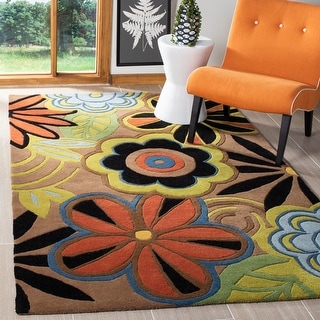 SAFAVIEH Handmade Soho Otti Floral N.Z. Wool Rug - Bed Bath & Beyond ...