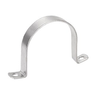 76mm(3") Rigid Pipe Strap, 2 Holes Tube Straps 304 Stainless Steel ...