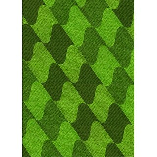 Ahgly Company Machine Washable Transitional Deep Emerald Green Area ...