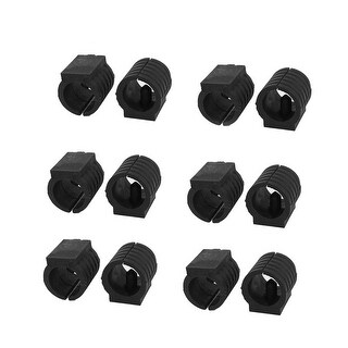 12 Pcs Black 19mm Diameter Round Base U Shape Chair Floor Glide - 9" x ...
