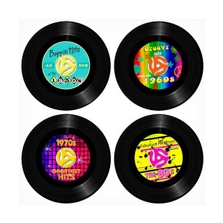 RetroPlanet '45 Records Decades' Canvas Art - Bed Bath & Beyond - 39504822