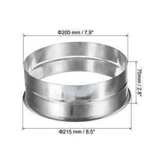 4" Vent Duct Connector Flange Fitting Duct Air Tight Coupling w Flange ...