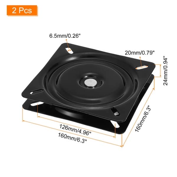 Bar Stools Swivel Plate, 2Pcs 6 Inch Square Bar Stool Seats Replacement ...