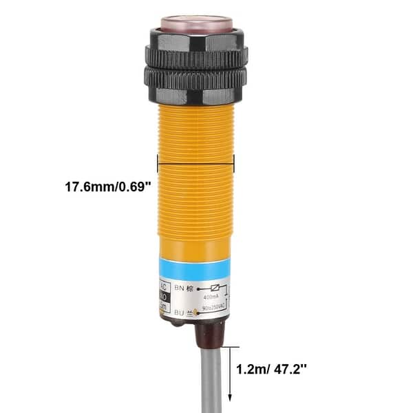 400mA Infrared Ray Through-Beam Reflection Optical Sensor Switch AC 90 ...
